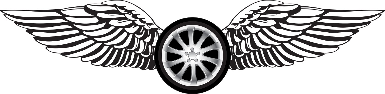 Heraldic Angel Wings Emblem Royalty Free Vector Image