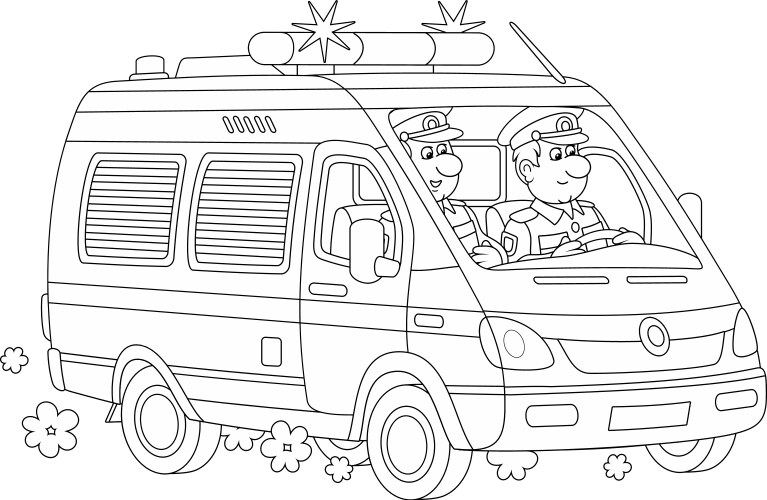 Policeman Black and White Clip Art Vector Images (79)