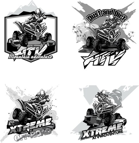 Extreme Off-Road Racing Logo Royalty Free Vector Image