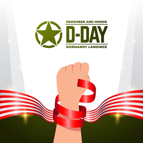 D day design collection Royalty Free Vector Image