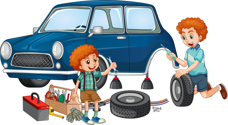 Object for sale at the car boot Royalty Free Vector Image