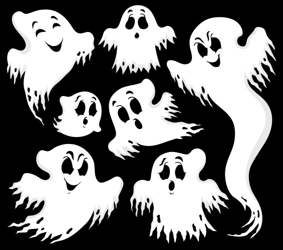 Ghost theme image 5 Royalty Free Vector Image - VectorStock