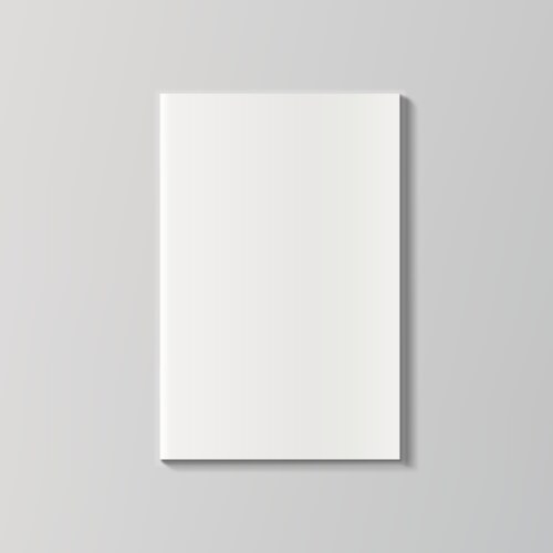 Blank book cover Royalty Free Vector Image - VectorStock