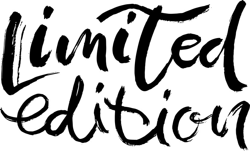 Limited edition modern lettering design Royalty Free Vector