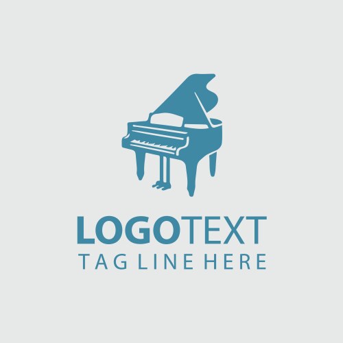 Piano logo Royalty Free Vector Image - VectorStock