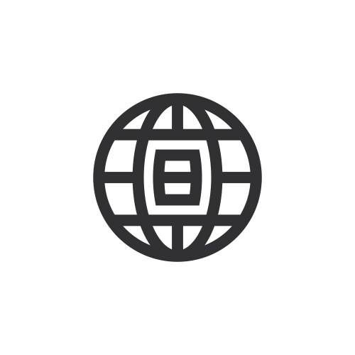 Global connection logo design symbol Royalty Free Vector