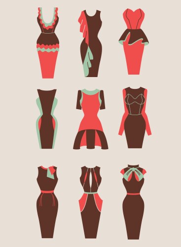 Woman dress code infographic on pink Royalty Free Vector