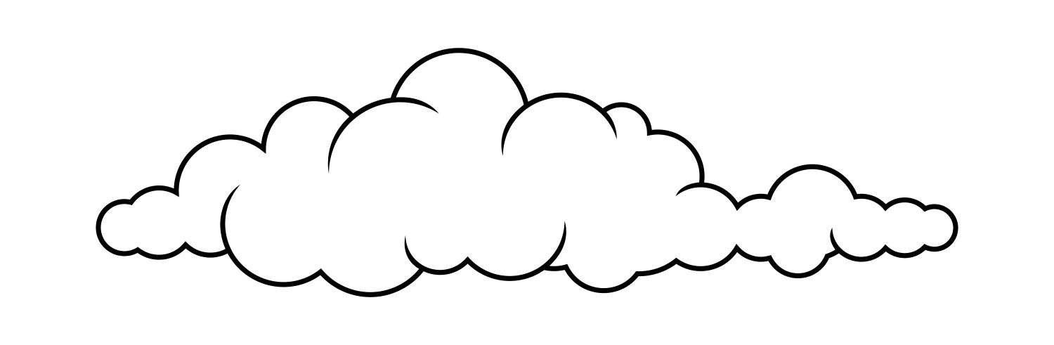 Cloud Outline Vector Images (over 180,000)