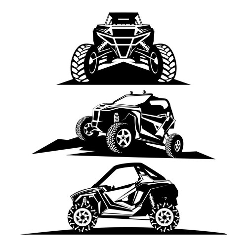 Utv - atv logo design Royalty Free Vector Image