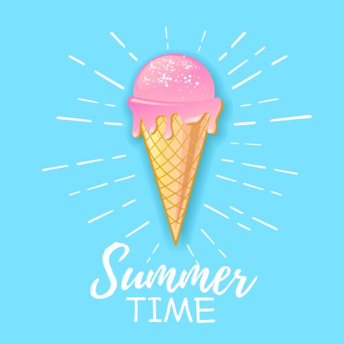 Blue typography poster design lettering Royalty Free Vector