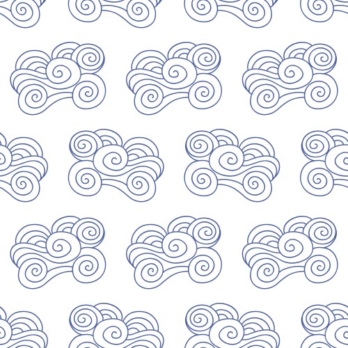 Japanese clouds Royalty Free Vector Image - VectorStock Japanese clouds Royalty Free Vector Image - VectorStock