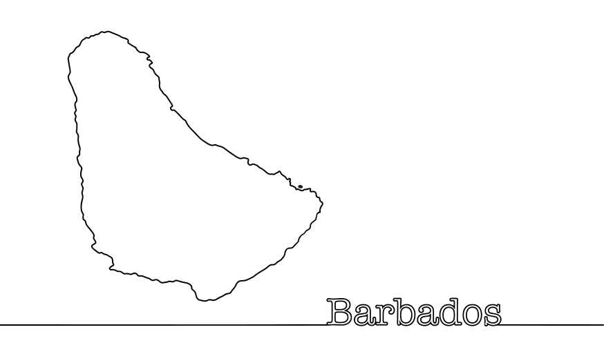 Barbados Shape Vector Images (over 750)