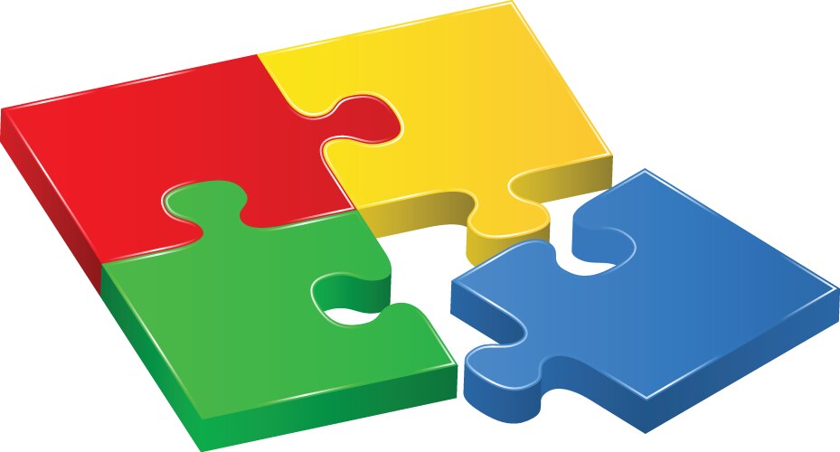 Puzzle pieces Royalty Free Vector Image - VectorStock