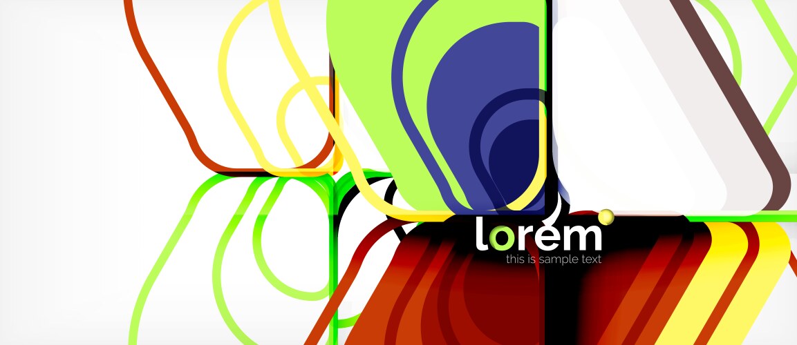 Bright colourful horizontal abstract wallpaper Vector Image