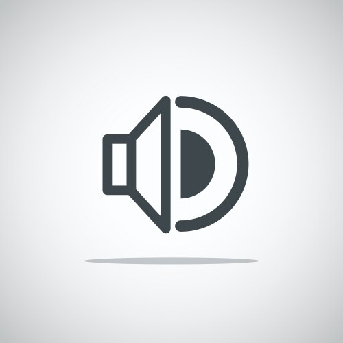 Simple sound icon Royalty Free Vector Image - VectorStock