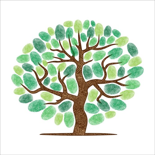 Fingerprint Tree Vector Images (over 230)