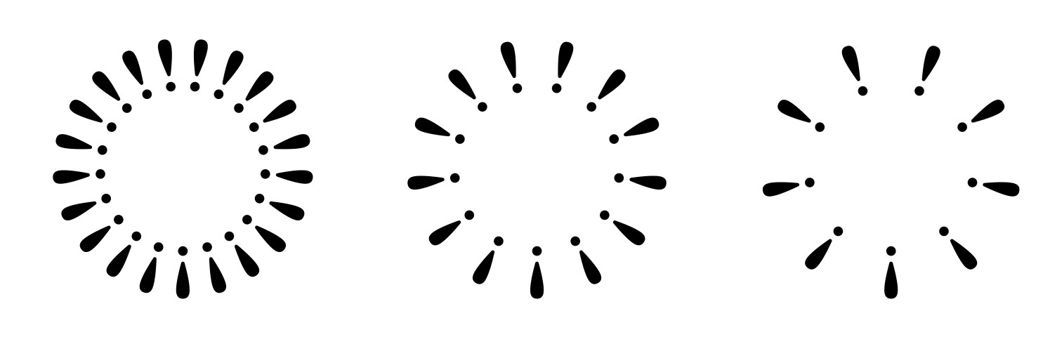 Exclamation mark circle frameattention round Vector Image