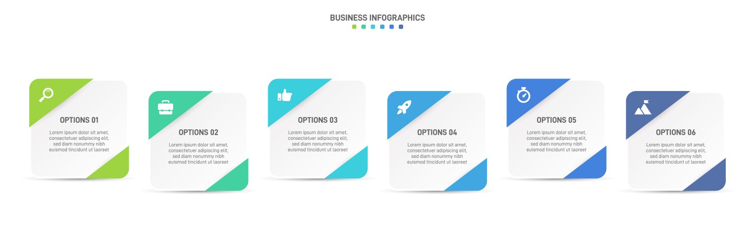 Horizontal progress bar featuring 5 arrow-shaped Vector Image