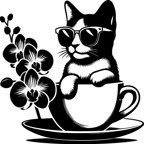 Cat Drinking Vector Images (over 5,500)