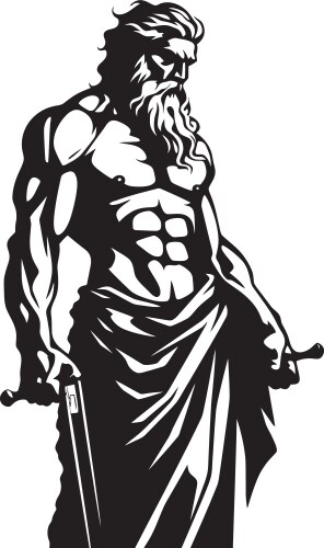 Mythic guardian hercules emblematic logo Vector Image
