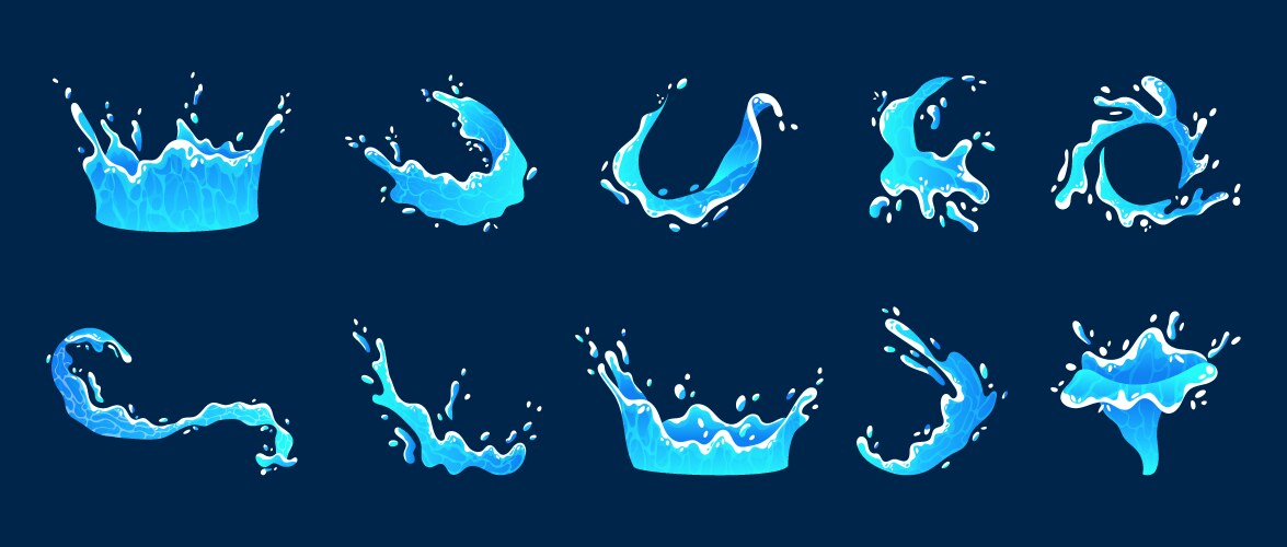 Wave Cartoon Water Splash Vector Images (over 6,000)