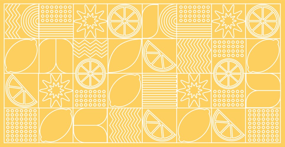 Abstract geometric fruit pattern shapes Royalty Free Vector