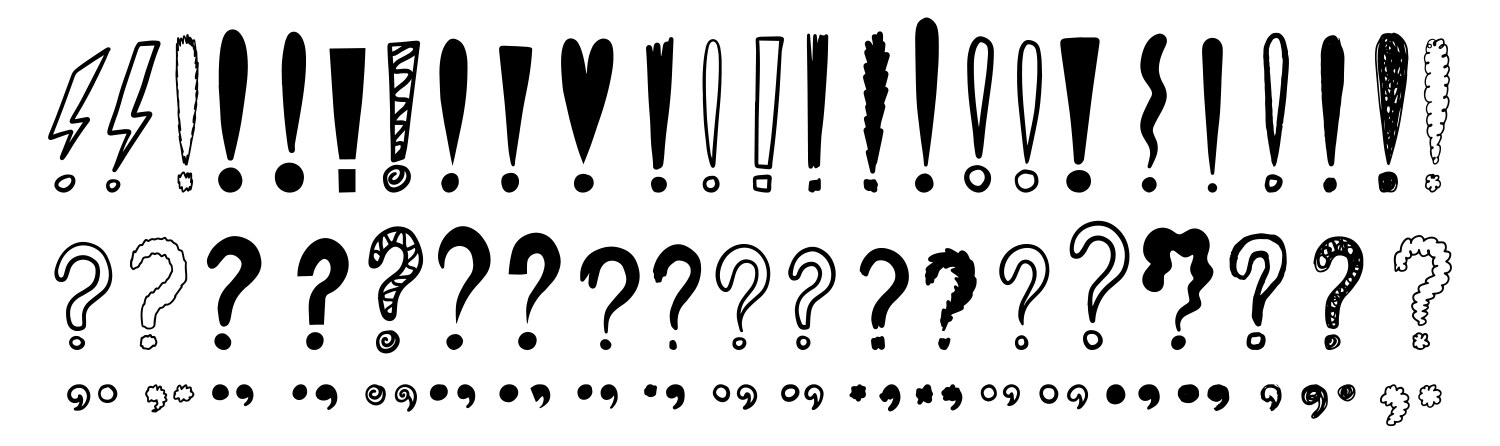 Question mark hand drawn doodle symbol drawing Vector Image