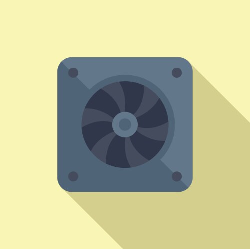 Car radiator cooling system with fan icon Vector Image