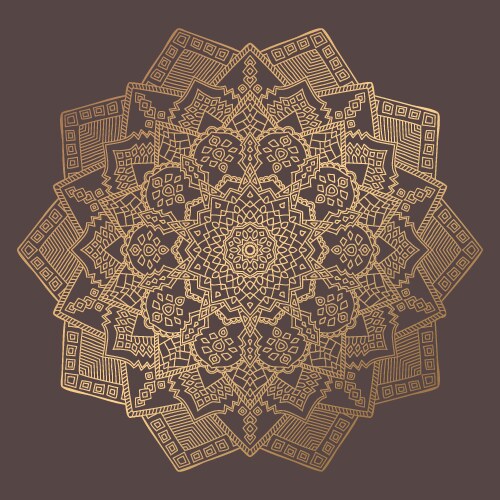 Complex mandala movement Royalty Free Vector Image