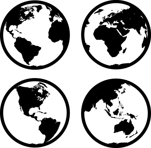 World map circle Vector Images & Graphics for Commercial Use | VectorStock