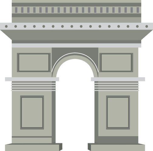 Triumphal Arches of Paris Royalty Free Vector Image