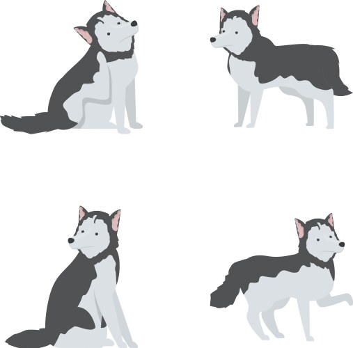Husky Cartoon Vector Images (over 5,700)