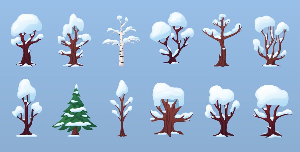 Creepy forest cartoon background Royalty Free Vector Image