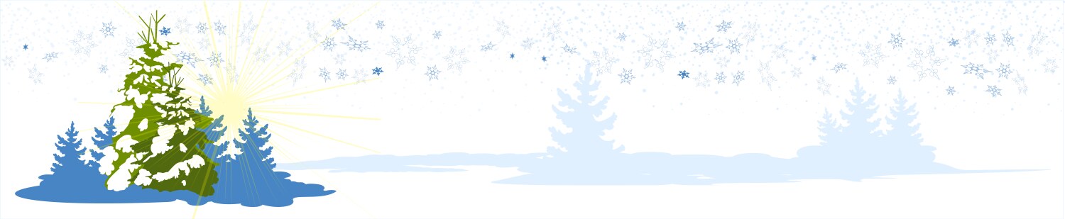 Seamless long banner with christmas trees forest Vector Image
