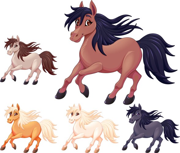 Cartoon Horses Vector Images (over 76,000)