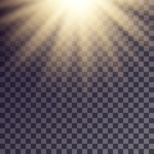 Spotlight effect illuminated blur rays Royalty Free Vector