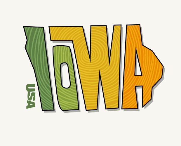 Iowa State Shape Vector Images (over 300)