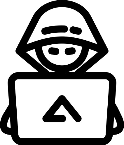 Hacker icon or logo isolated sign symbol – Royalty-Free Vector ...