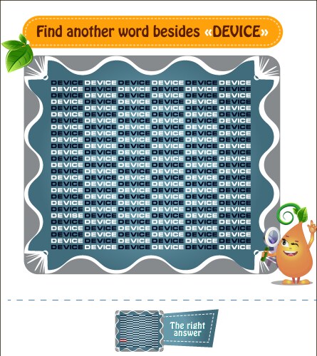 Crossword of words on summer theme english Vector Image