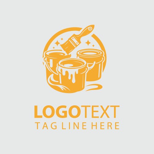 Paint logo Royalty Free Vector Image - VectorStock