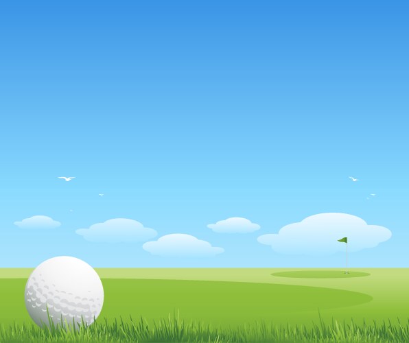 Golf tournament background Royalty Free Vector Image