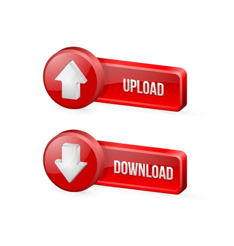 Understanding data upload and download processes Vector Image