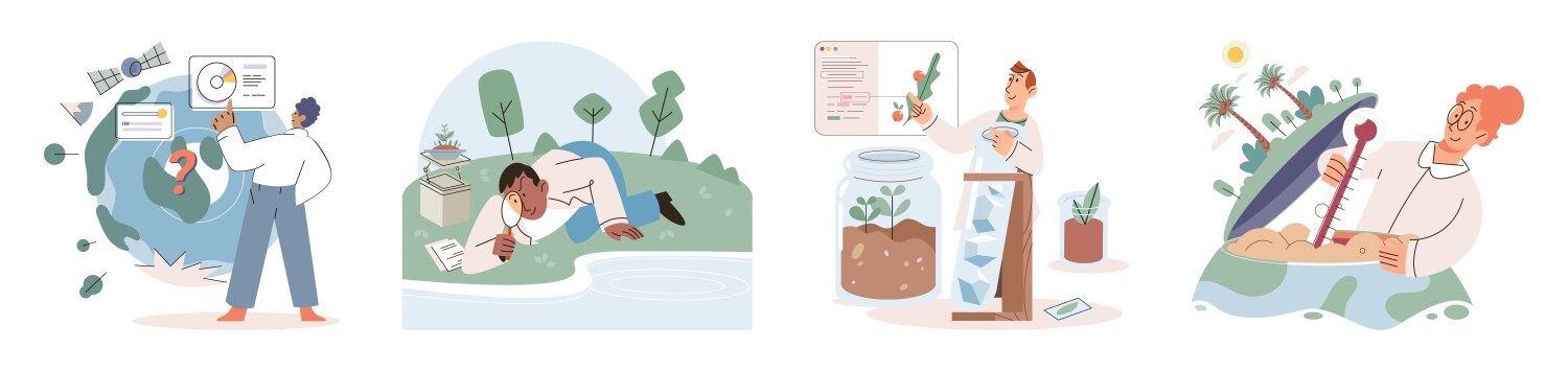 Earth care promotes responsible Royalty Free Vector Image
