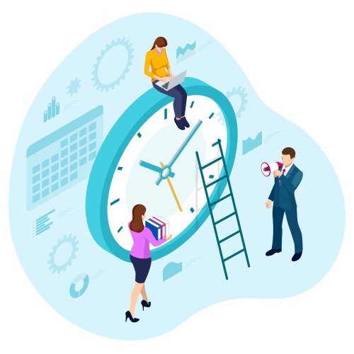 Time management in a fast-paced work environment Vector Image