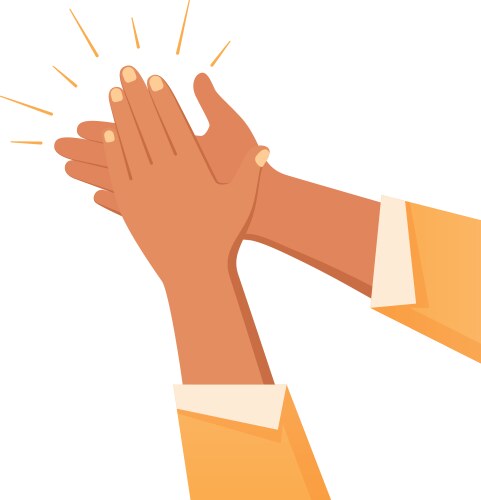 Clapping hands Royalty Free Vector Image - VectorStock