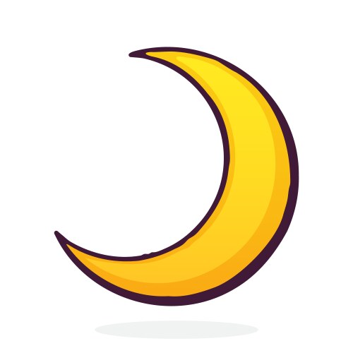 Crescent Moon Cartoon Vector Images (over 7,200)