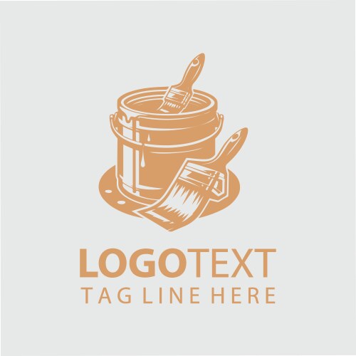 Paint logo Royalty Free Vector Image - VectorStock