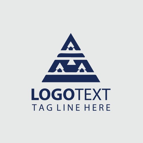 Pyramid logo Royalty Free Vector Image - VectorStock