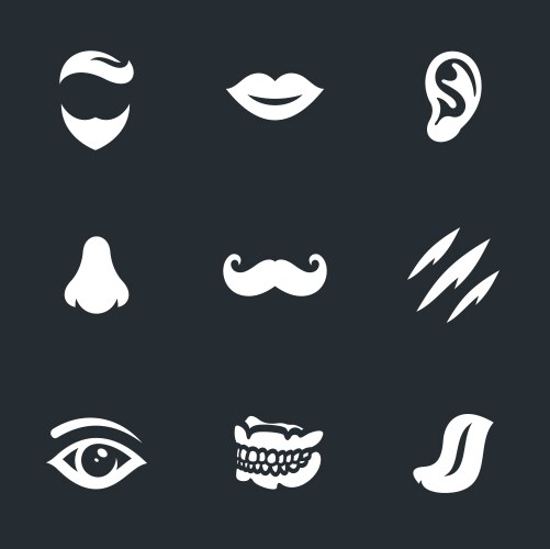 Human Face Parts Vector Images (over 9,100)