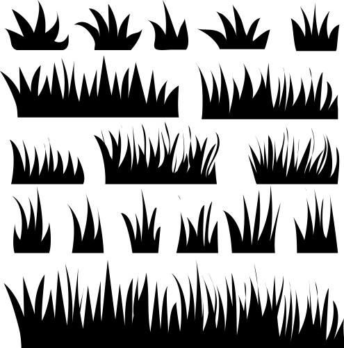 Lawn Clipart Black And White Black Grass PNG Images CleanPNG